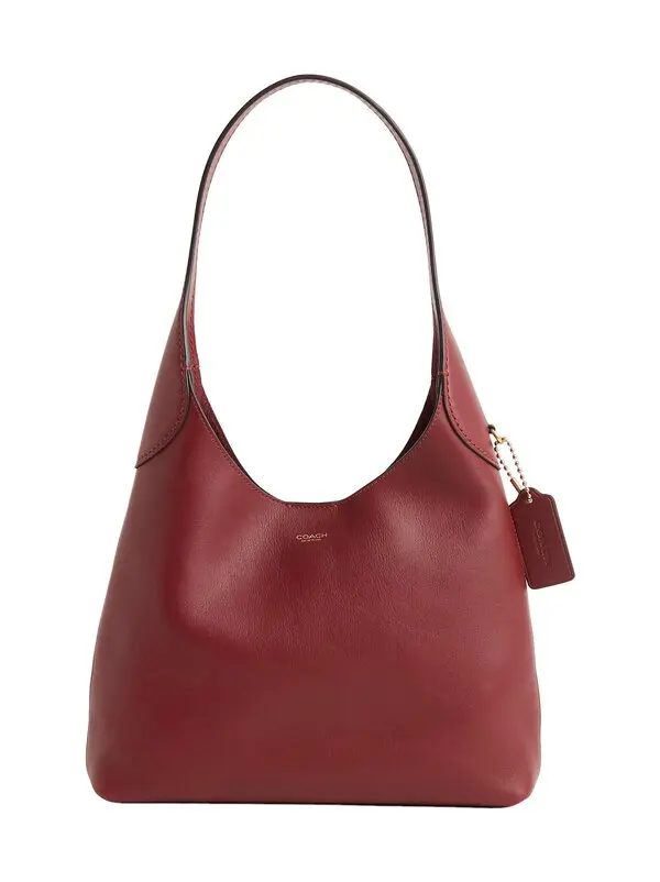 COACH Restored Brooklyn Shoulder Bag 28 - Brass/dark Ruby
