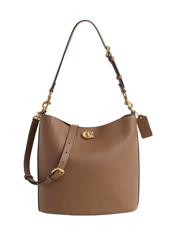 COACH Restored Willow Soft Bucket Bag - Brass/dark Stone