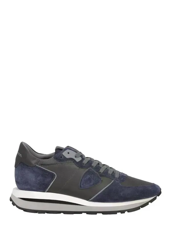 Philippe Model Tropez Haute Suede-panel Sneakers - Grey