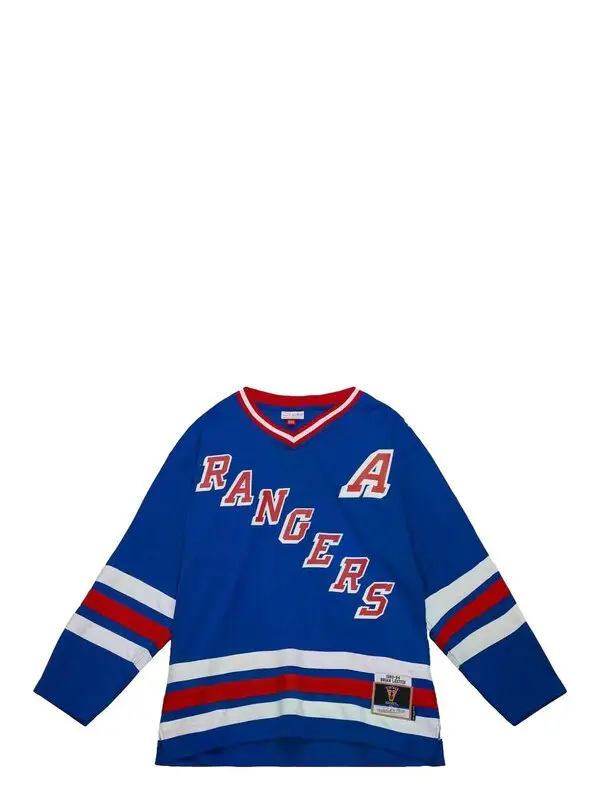 Mitchell & Ness X New York Rangers Brian Leetch 1993 T-shirt - Blue