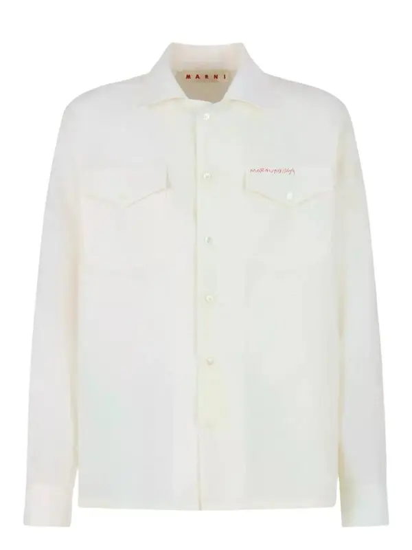 Marni Patch Pockets Button-up Shirt - White
