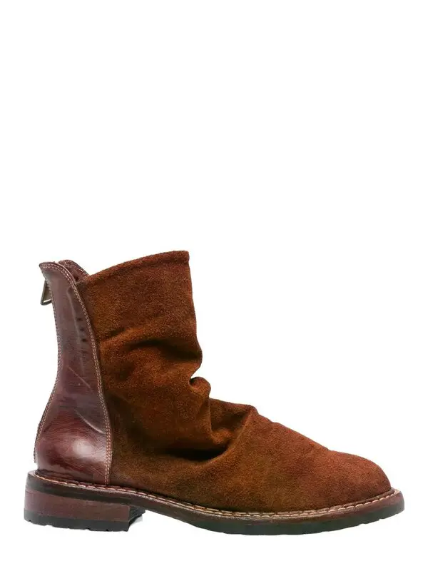KING TARTUFOLI Suede Zip-up Boots - Brown