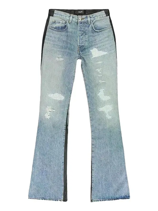 Amiri Bootcut Paneled Jeans - Blue
