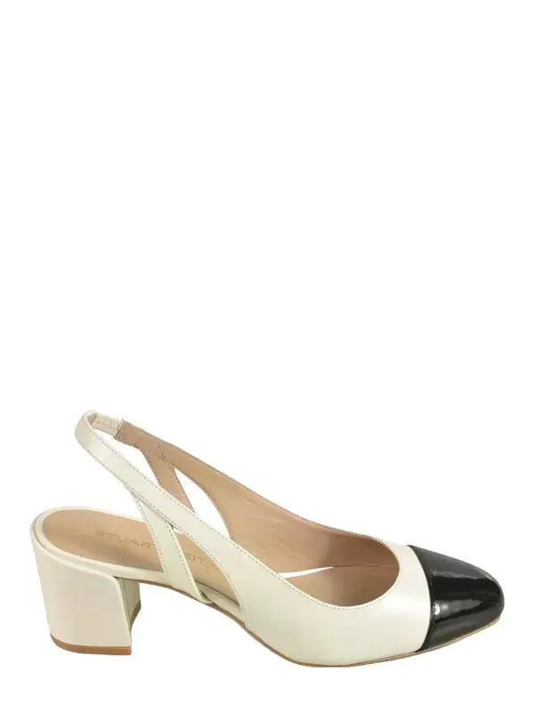 STUART WEITZMAN Slingback Block-heel Pumps - Neutrals