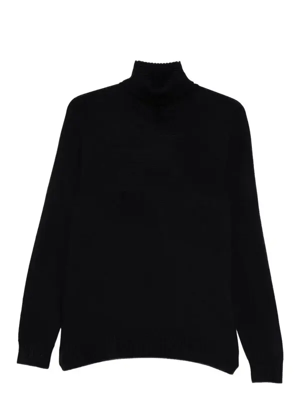 DRUMOHR Long-sleeved Turtleneck Sweater - Blue