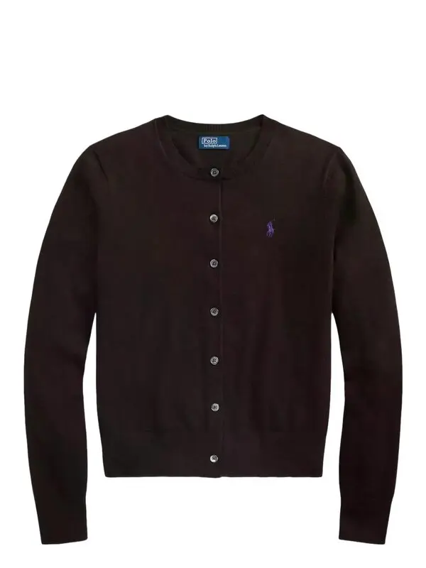 Polo Ralph Lauren Polo Pony Motif Cardigan - Brown