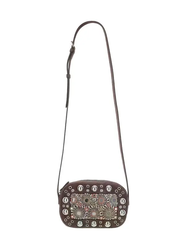 Valentino Garavani Nellcôte Shoulder Bag - Brown