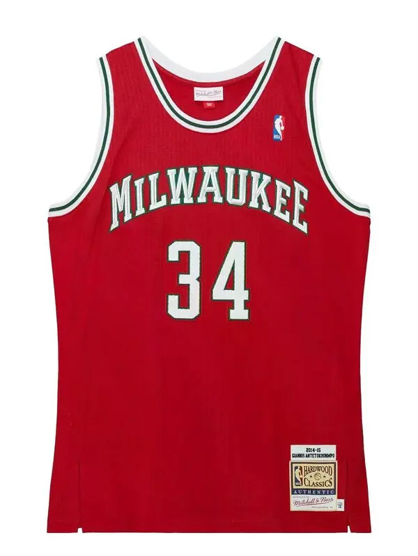 Mitchell & Ness Nba Milwaukee Bucks Giannis Antetokounmpo Jersey - Red