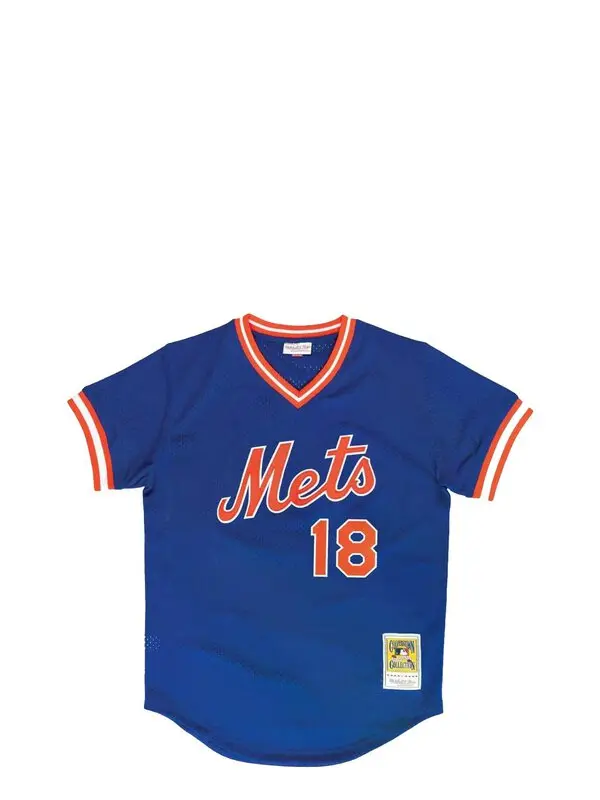 Mitchell & Ness Ny Mets 1986 Darryl Strawberry Jersey - Blue