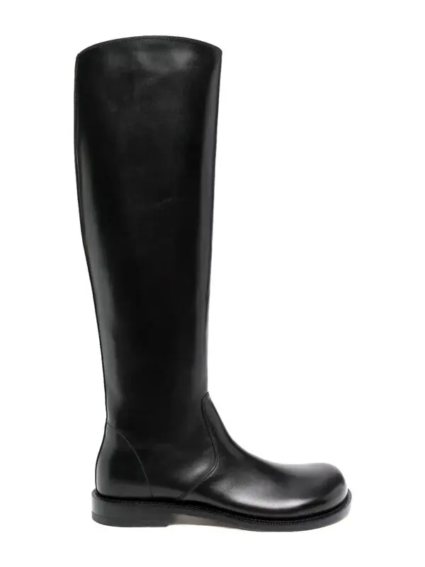 Loewe Campo Leather Boots - Black