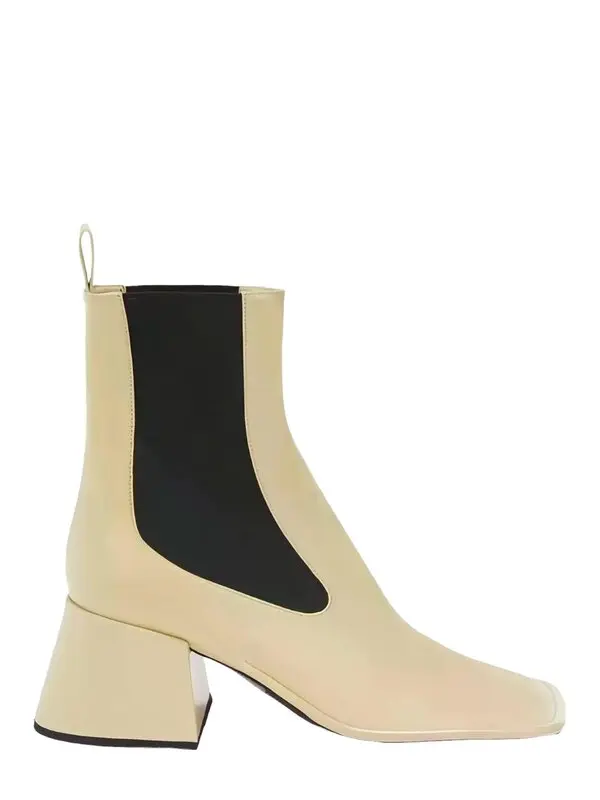 JIL SANDER Square-toe Block-heel Boots - Neutrals