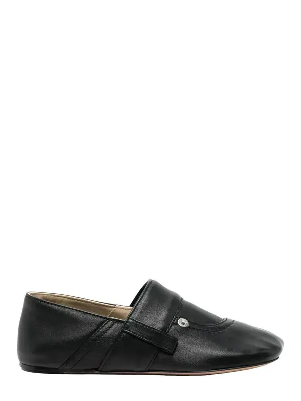 Loewe Pocket-design Flat Loafers - Black