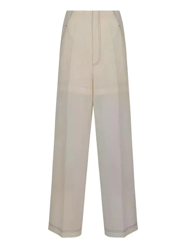 Philosophy Di Lorenzo Serafini Layered Trousers With Visible Stitching - Neutrals