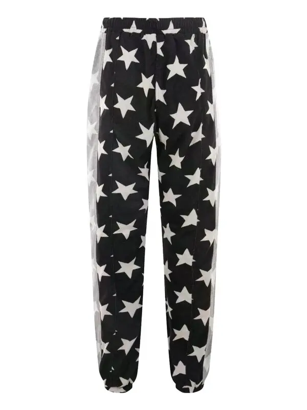 REWARD IF FOUND Star-print Jersey Joggers - Black