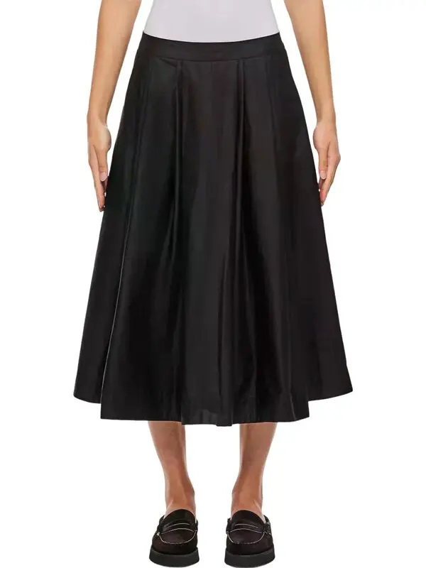 CASEY CASEY Pleated Midi Skirt - Black