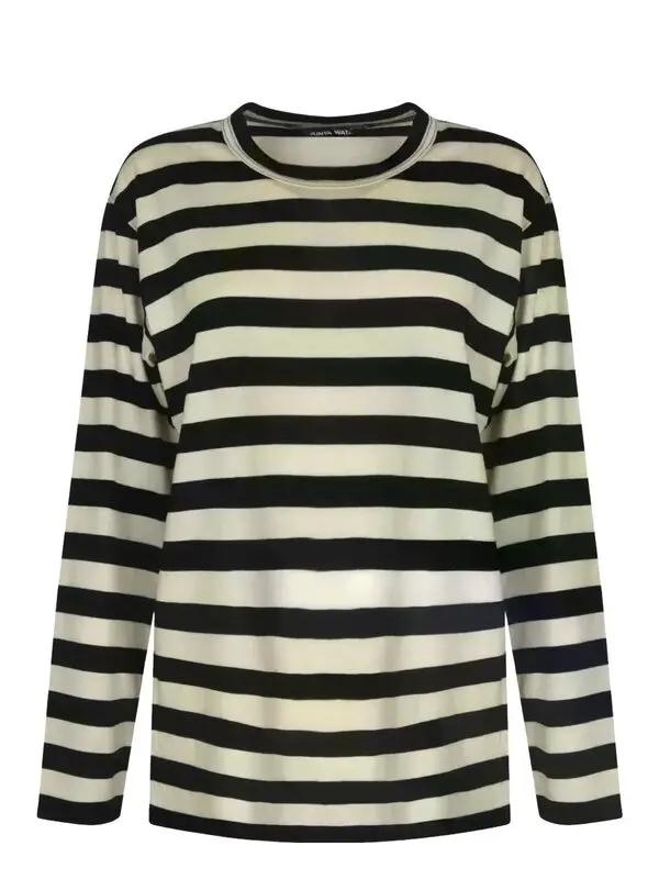 Junya Watanabe Striped Long-sleeve T-shirt - Black