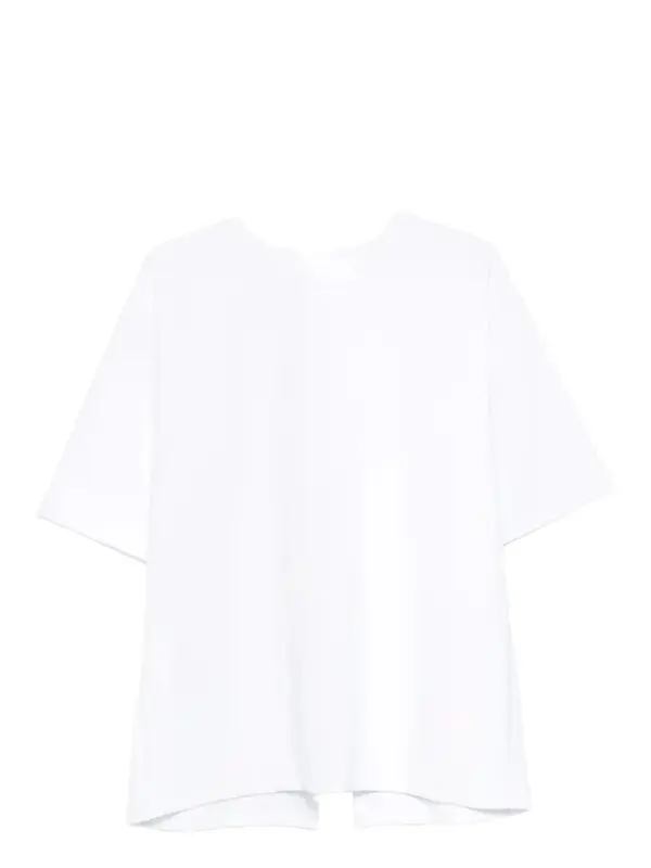 THE GARMENT Bow-detail Boxy T-shirt - White