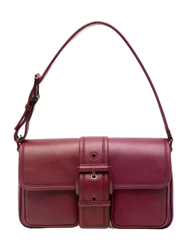 Michael Kors Colby Leather Shoulder Bag - Red
