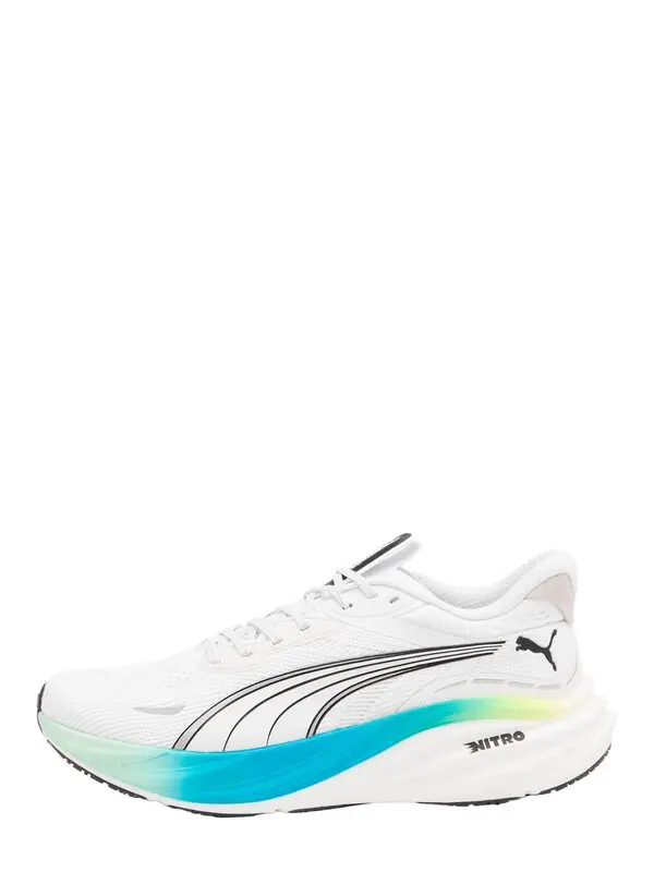 PUMA Magnify Nitro 3 Sneaker - White/mint Melt