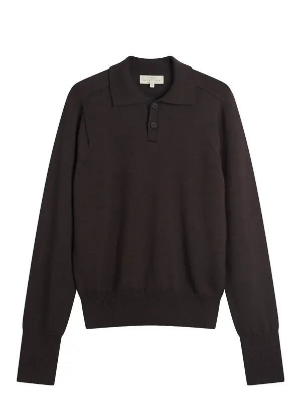 Studio Nicholson Polo Knit - Walnut