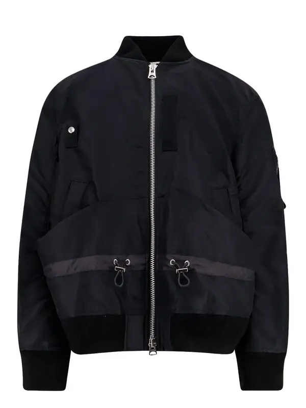 Sacai Nylon Bomber Jacket - Black
