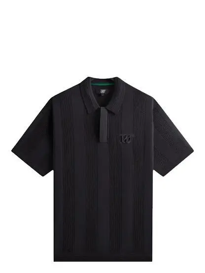 Kith X Wilson Crochet Polo Shirt - Black