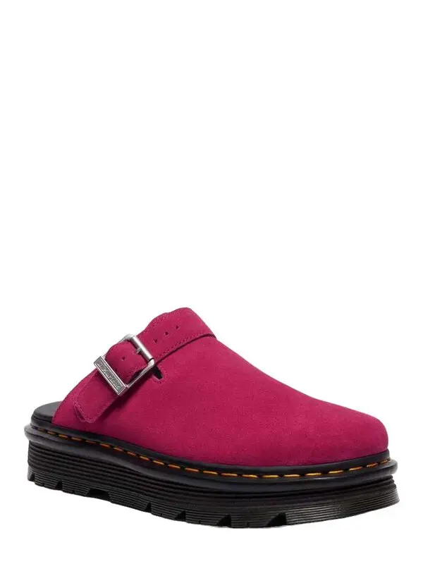 Dr. Martens Zebzag Suede Platform Mules - Pink