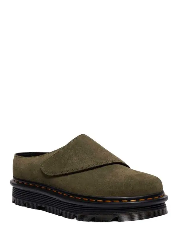 Dr. Martens Zebzag Anywair Suede Mules - Green