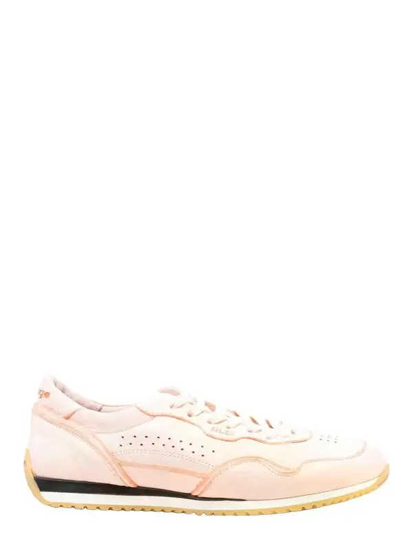 LEMARGO Perforated Lace-up Sneakers - Pink