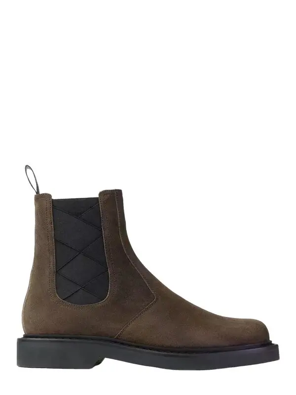 JIMMY CHOO Reggie Woven-panel Chelsea Boots - Brown