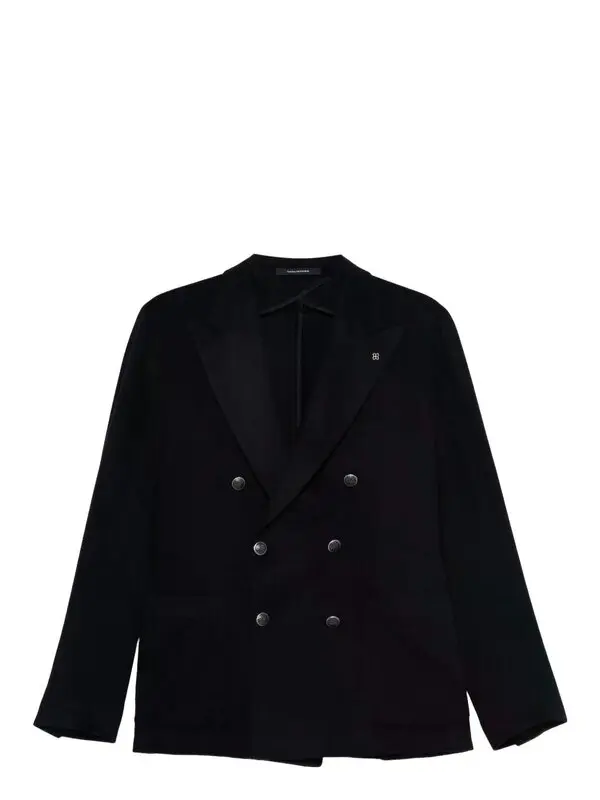 Tagliatore Double-breasted Cashmere Blazer - Blue