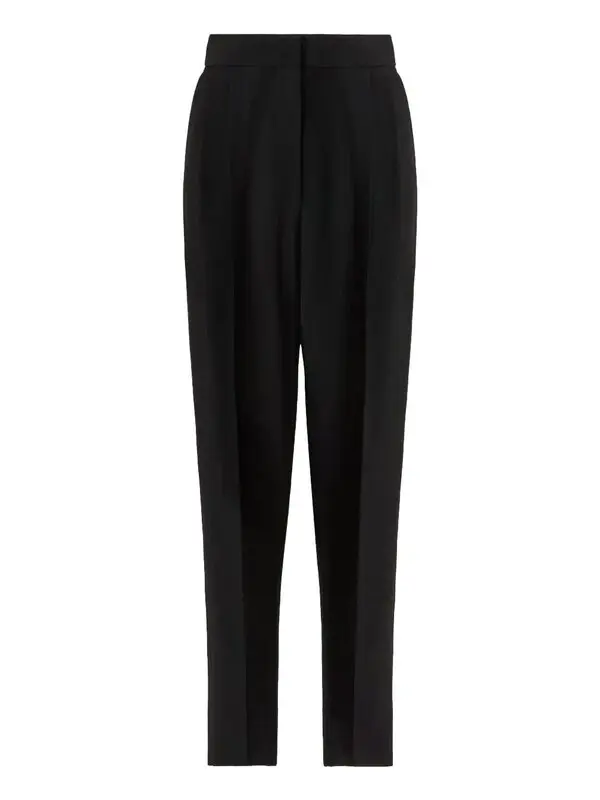 Fabiana Filippi Cady Pleated High-waisted Trousers - Black