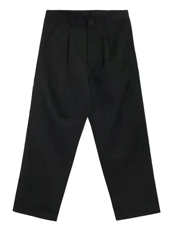 Carhartt Work In Progress Seaton Logo-patch Trousers - Black