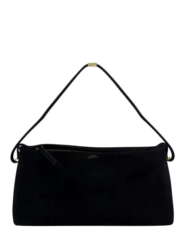TOTEME Suede Shoulder Bag - Black