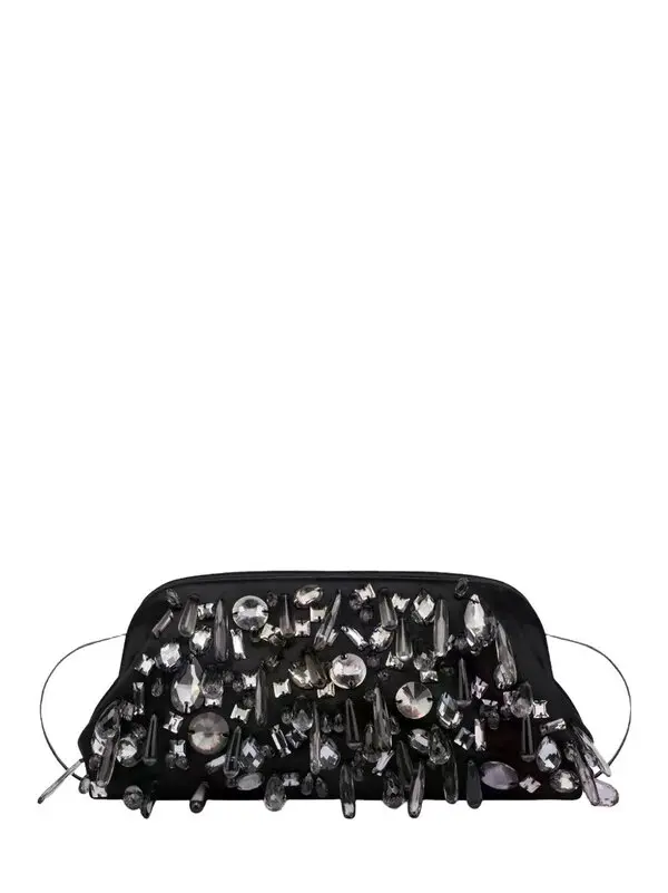 Alberta Ferretti Embellished Clutch - Black