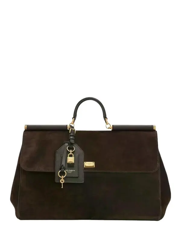 Dolce & Gabbana My Sicily Suede Tote - Brown