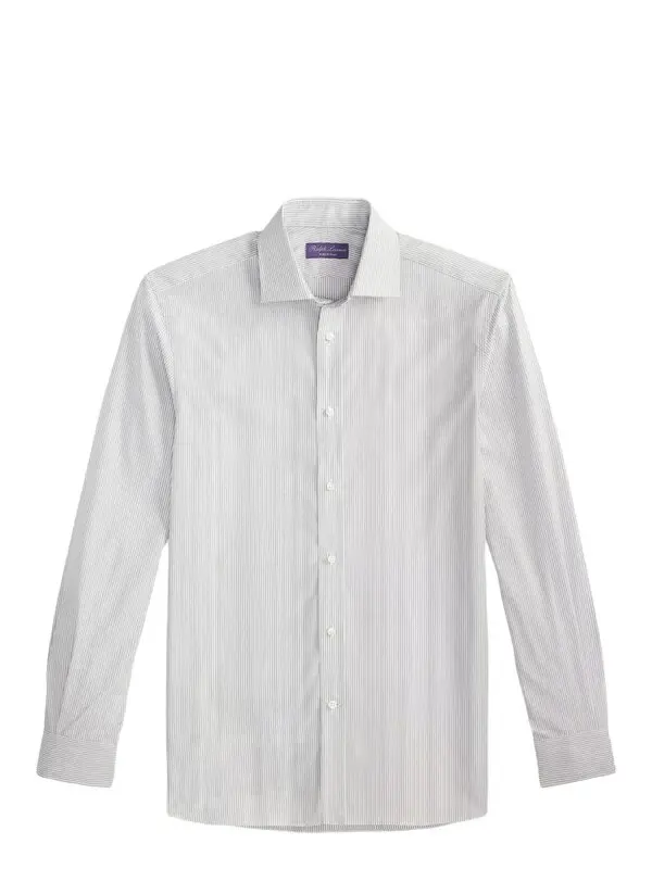 Ralph Lauren Purple Label Bengal Stripe Long-sleeve Shirt - Grey