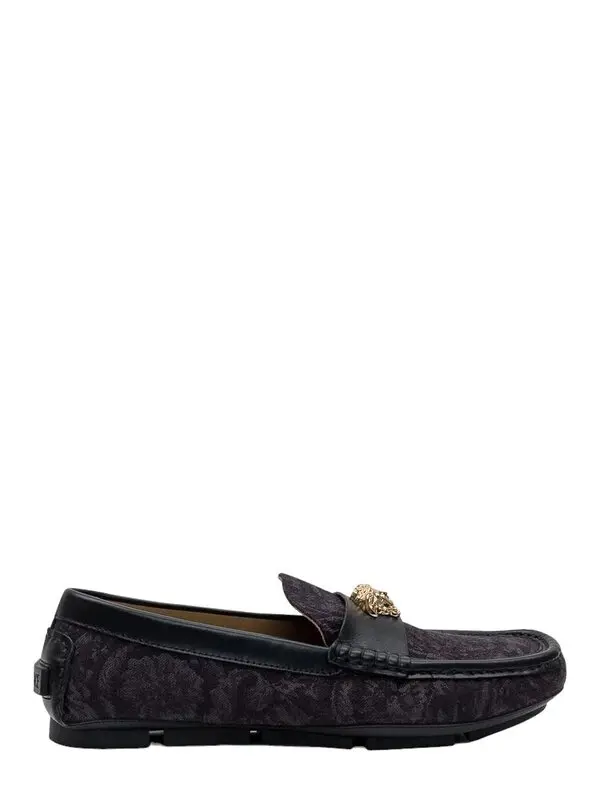 Versace Baroque Medusa Loafers - Black