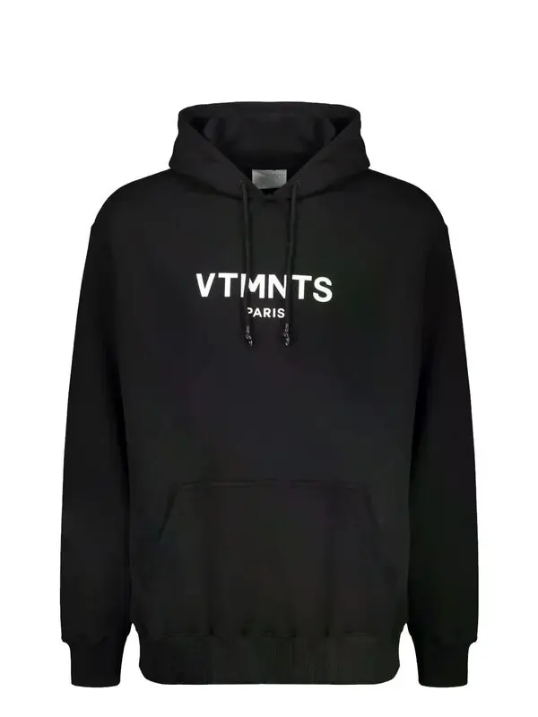 Vetements Logo-print Hoodie - Black