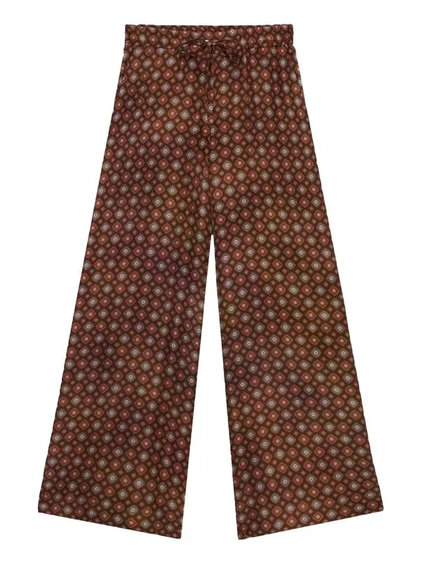 PIERRE-LOUIS MASCIA Aloe Palazzo Pants - Brown