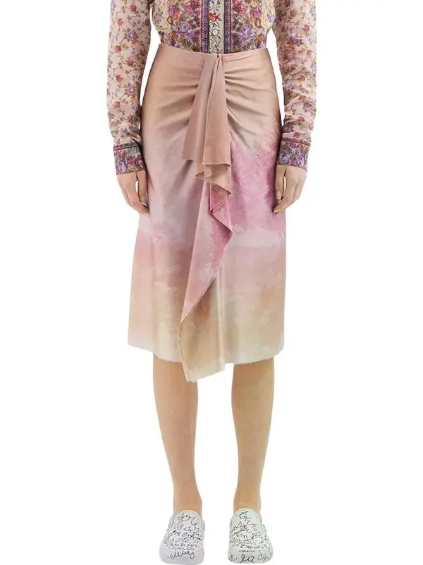 PIERRE-LOUIS MASCIA Adastrgum Draped Skirt - Pink