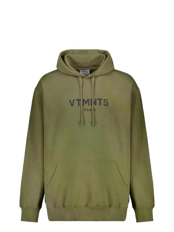Vetements Logo-print Hoodie - Green
