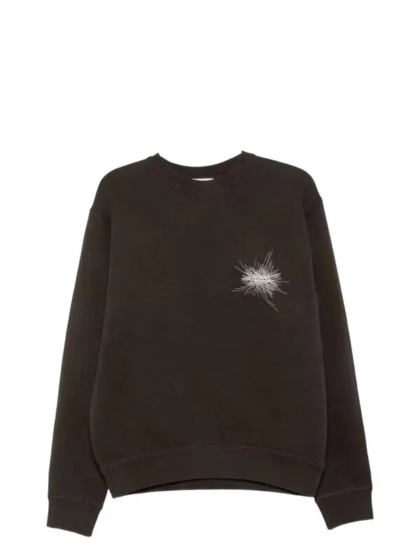 MARANT Embroidered Crew-neck Sweatshirt - Green