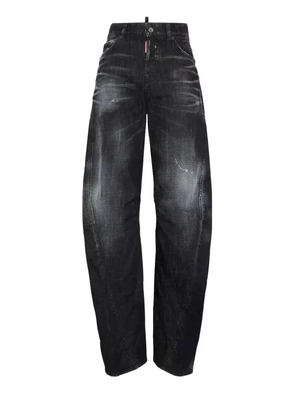 Dsquared2 Washed Tapered Jeans - Black