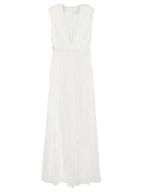 TARIK EDIZ Chris Lace-embellished Gown - White