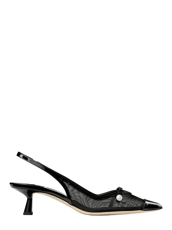 JIMMY CHOO 45mm Amita Sling-back Pumps - Black