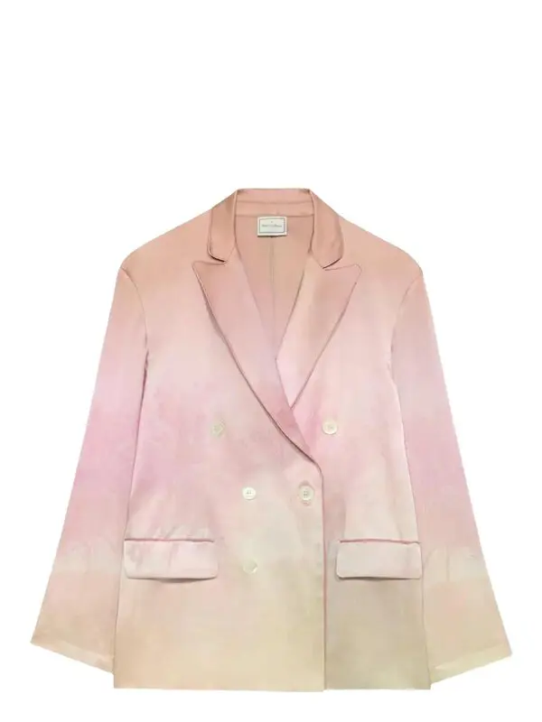 PIERRE-LOUIS MASCIA Ombré-effect Double-breasted Jacket - Pink