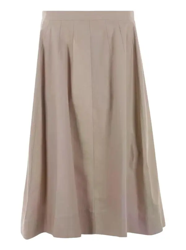 Chloé A-line Midi Skirt - Neutrals