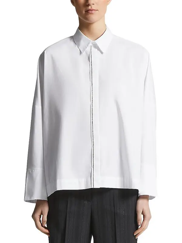 Peserico Front Hook Blouse - Flash White