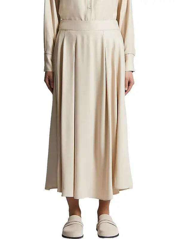 Peserico Pull On Skirt - Pearl Beige